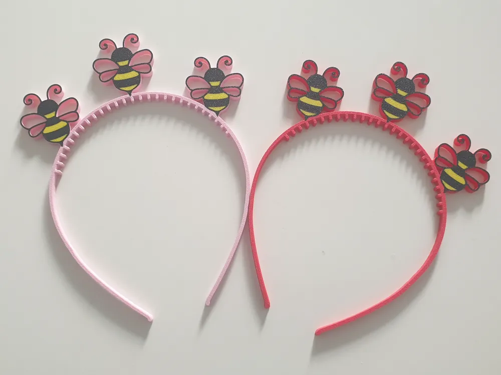 Three Cute Bees Headband - Free 3D Print Model - MakerWorld