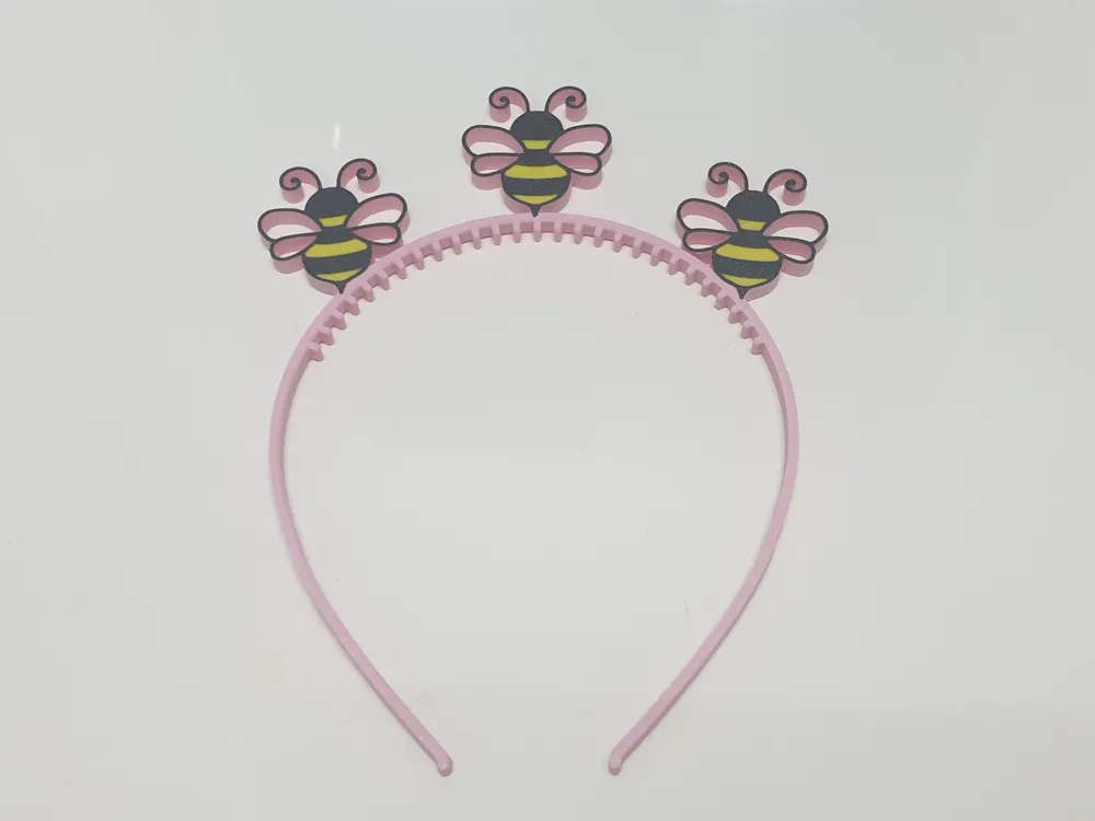 Three Cute Bees Headband - Free 3D Print Model - MakerWorld