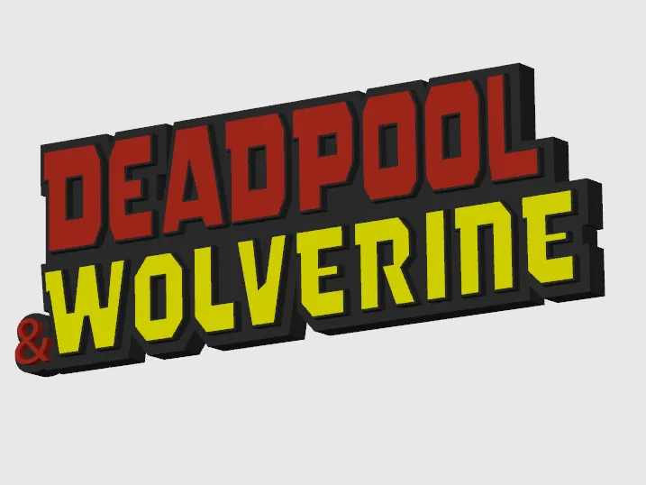 Deadpool and Wolverine Logo Magnets by vajcnerd - MakerWorld