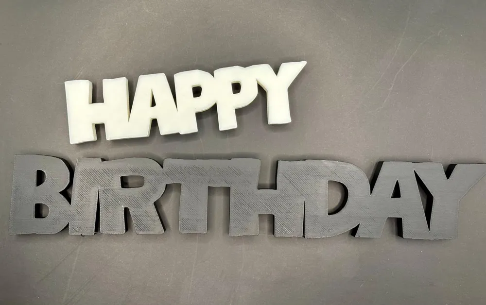 Happy Birthday Lettering – FREE License - Free 3D Print Model - MakerWorld