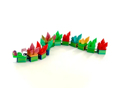 Flexi-Bricks: Long Dragon Set - Free 3D Print Model - MakerWorld