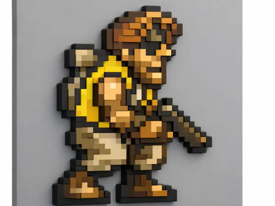 METAL SLUG PIXELATED SOLDIER - Free 3D Print Model - MakerWorld