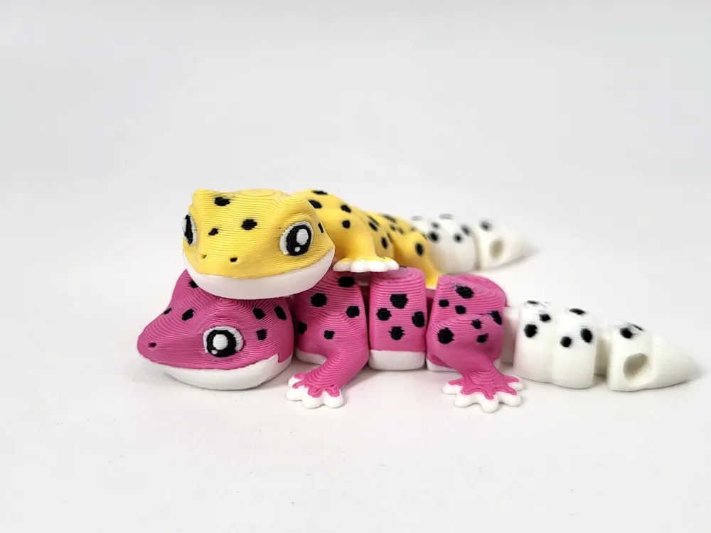 Articulated Leopard Gecko - Strong Joints - Free 3D Print Model ...