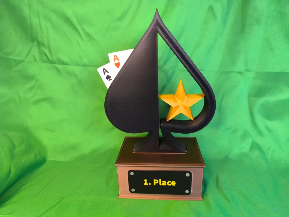 Poker Trophy by BamBam Design MakerWorld: Download Free 3D Models