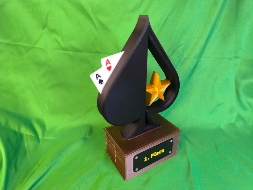 Poker Trophy by BamBam Design MakerWorld: Download Free 3D Models