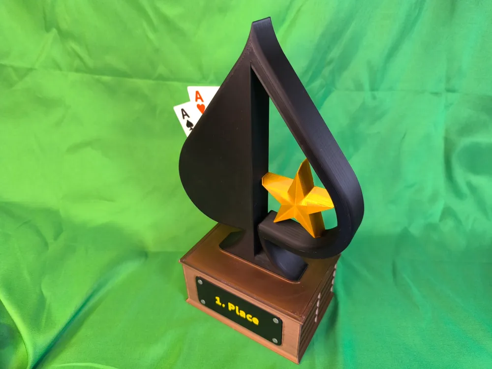Poker Trophy by BamBam Design MakerWorld: Download Free 3D Models