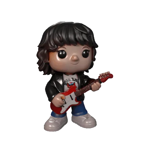 Eddie Munson Chibi 3D con Guitarra Stranger Things - Free 3D Print ...