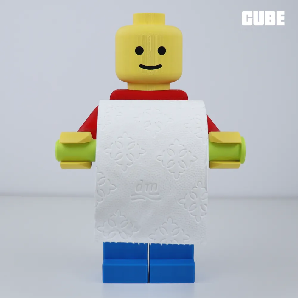 LEGO_Man Toilet Paper Holder Remixed by cube3dworld - MakerWorld