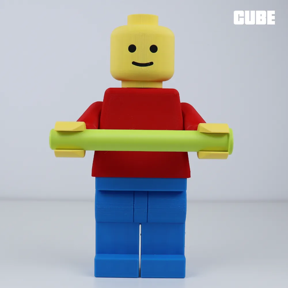 LEGO_Man Toilet Paper Holder Remixed by cube3dworld - MakerWorld