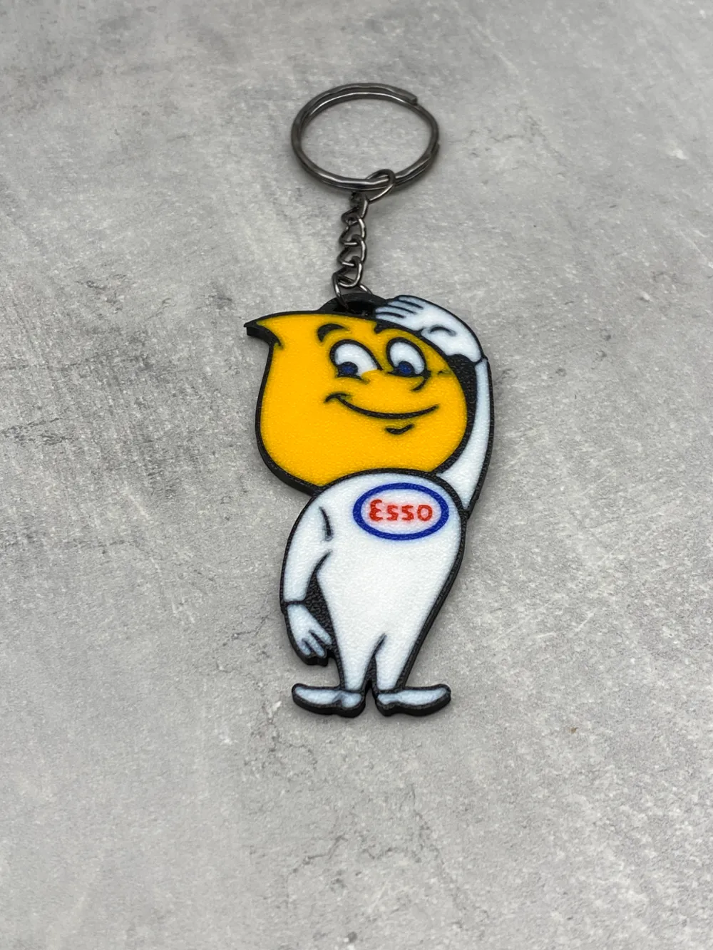 Vintage Esso Man Keychain Keyring 2 versions by Mrtk1970 - MakerWorld