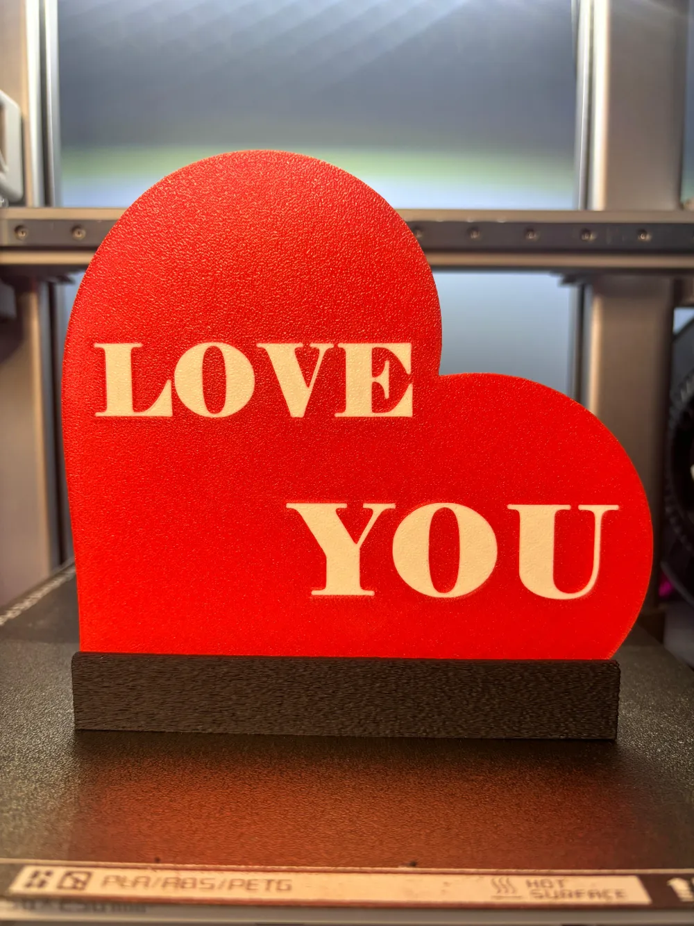 Love You Decorative Sign - Free 3D Print Model - MakerWorld