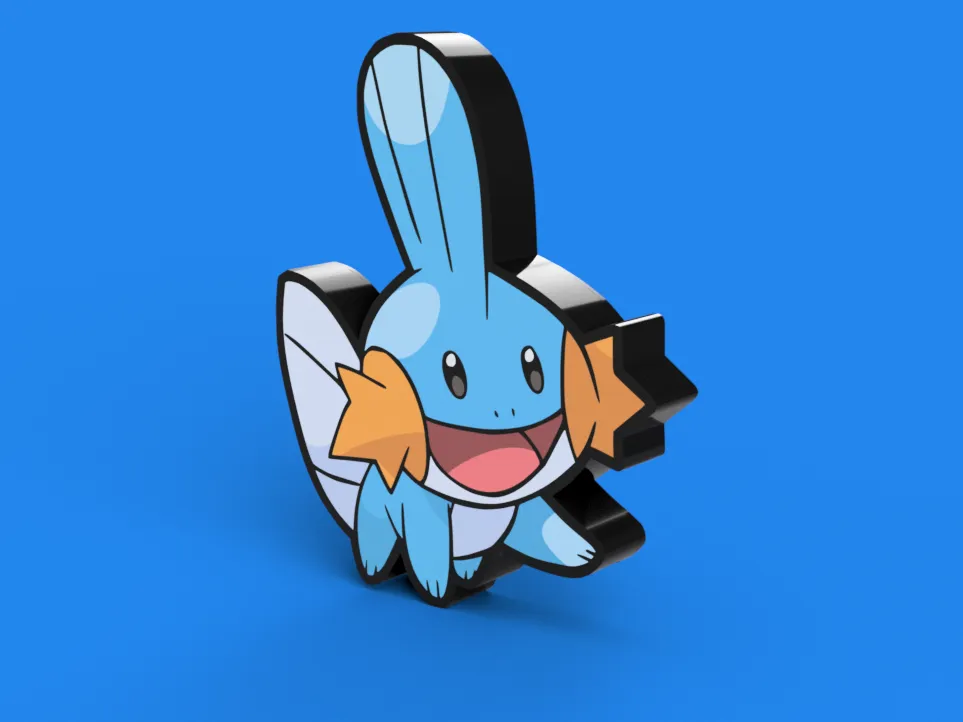 Mudkip Lightbox by Sitsero MakerWorld: Download Free 3D Models