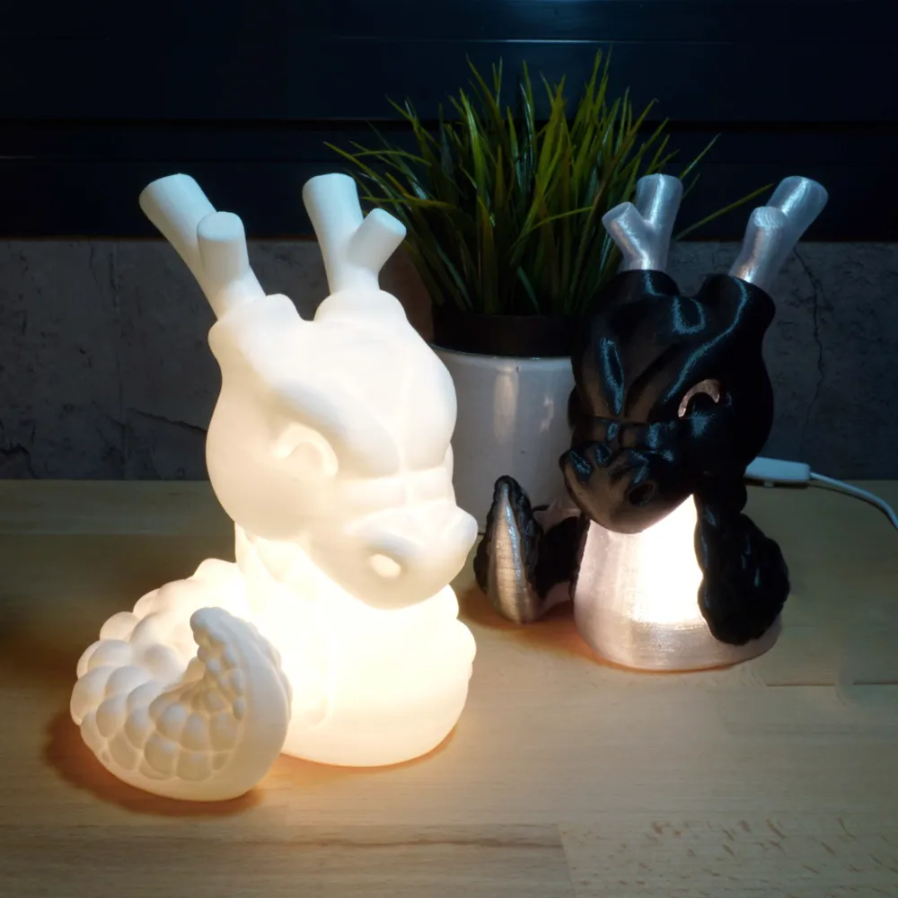 Cali-Dragon Lamp by mcgybeer MakerWorld: Download Free 3D Models