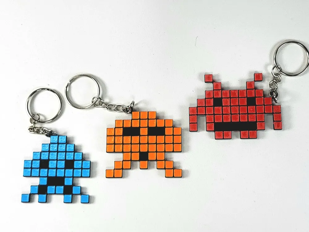 Space Invaders Arcade Keychain by Mi3DHobbies MakerWorld: Download Free ...