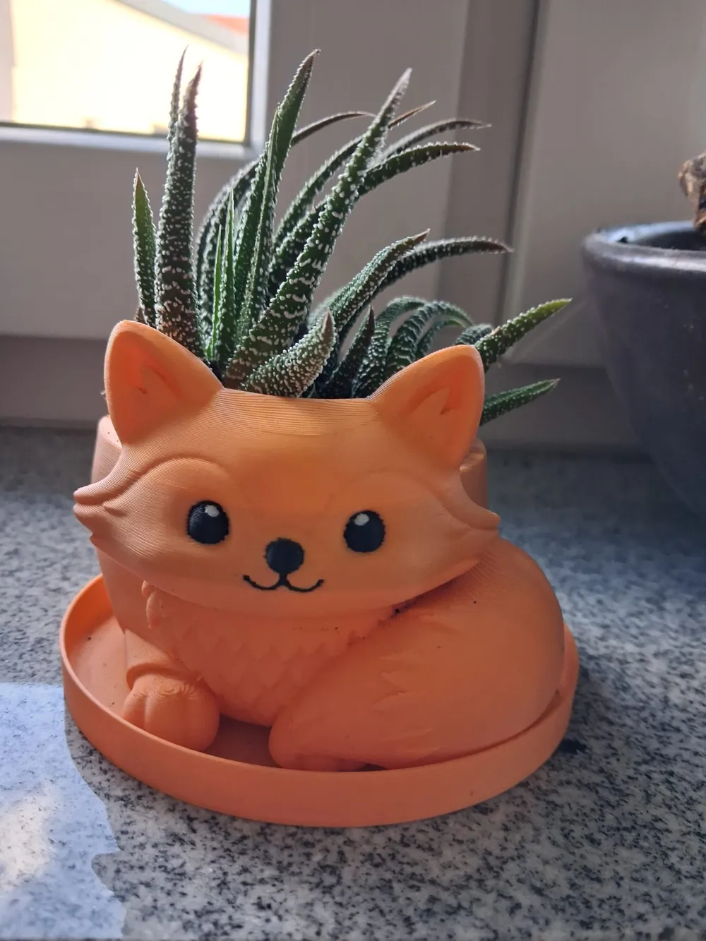 Cute Fox Planter – Kawaii Self-Watering - Free 3D Print Model - MakerWorld