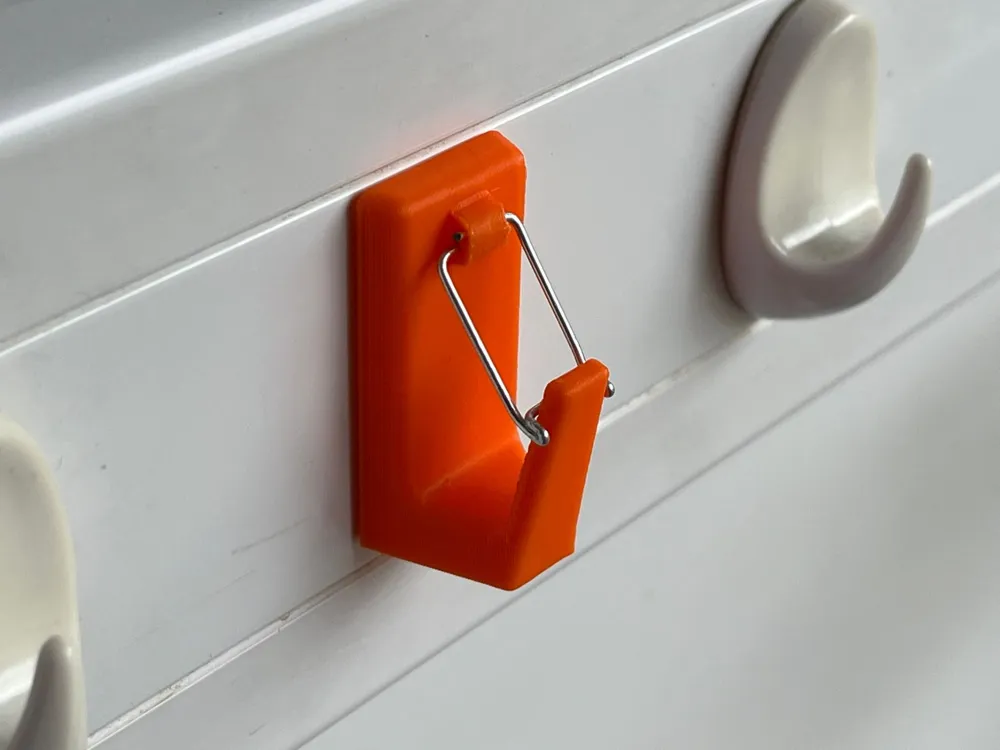 Wall hook with safe guard by mnschulze - MakerWorld