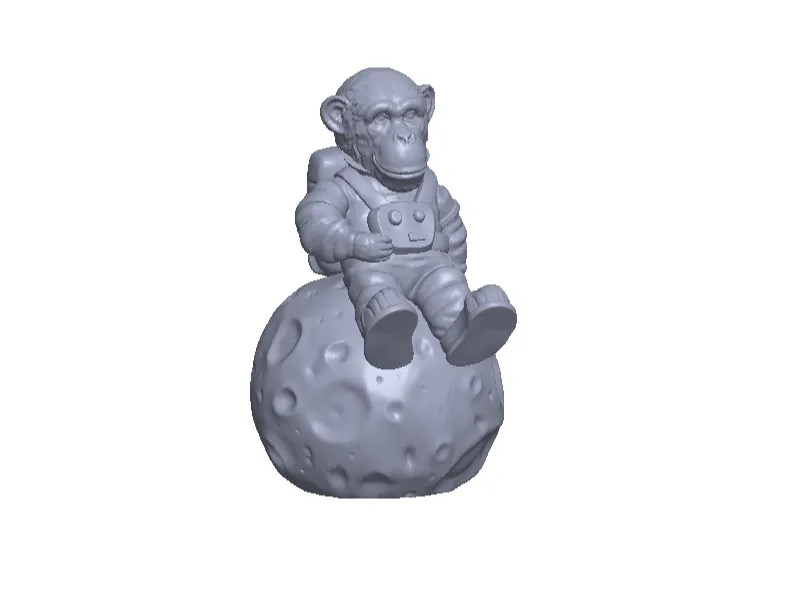 Astro-Ape on Moon by nameless_fox - MakerWorld