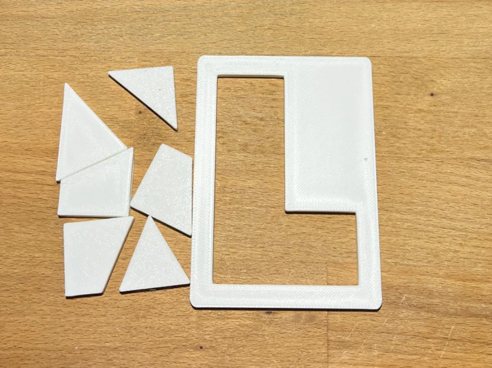 Tangram Alphabet Puzzle L letter - Free 3D Print Model - MakerWorld