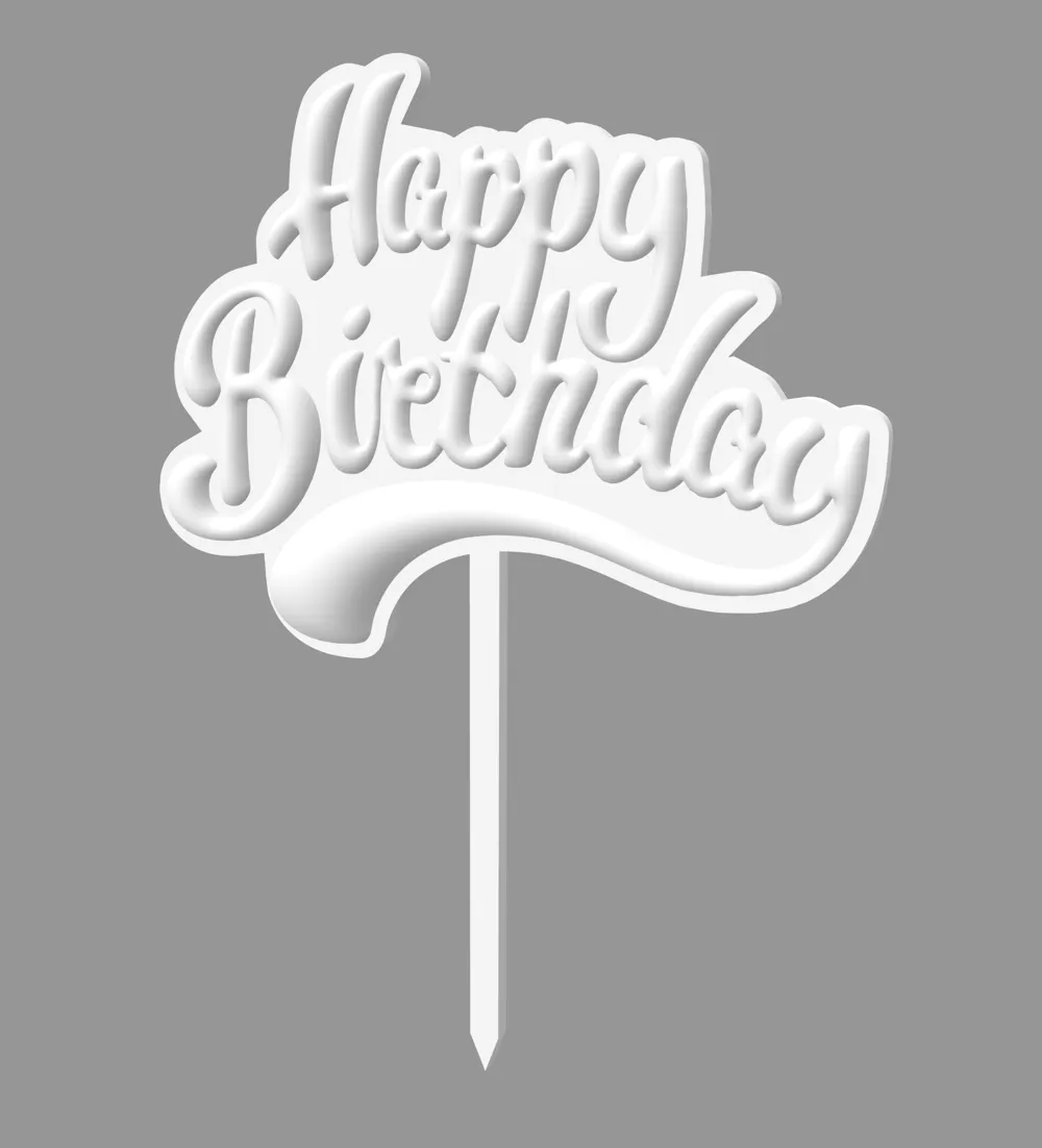 Happy Birthday pinprick by evax design - MakerWorld