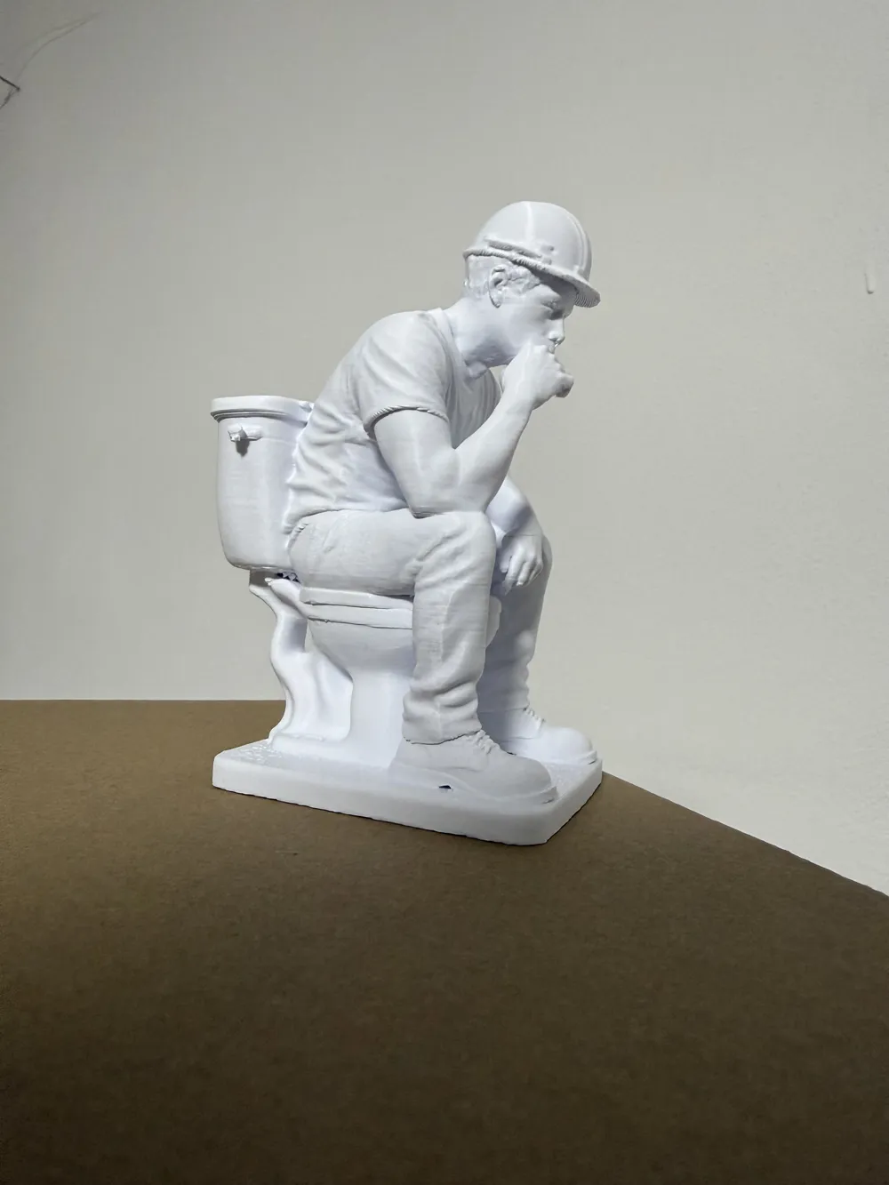 young thinker toilet - Free 3D Print Model - MakerWorld