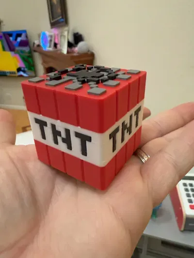 Minecraft TNT Decor by JustEhanMakerWorld: Download Free 3D Models