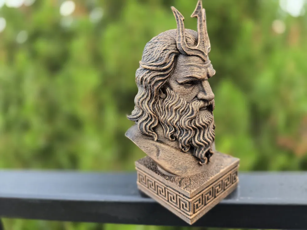 POSEIDON BUST - Free 3D Print Model - MakerWorld