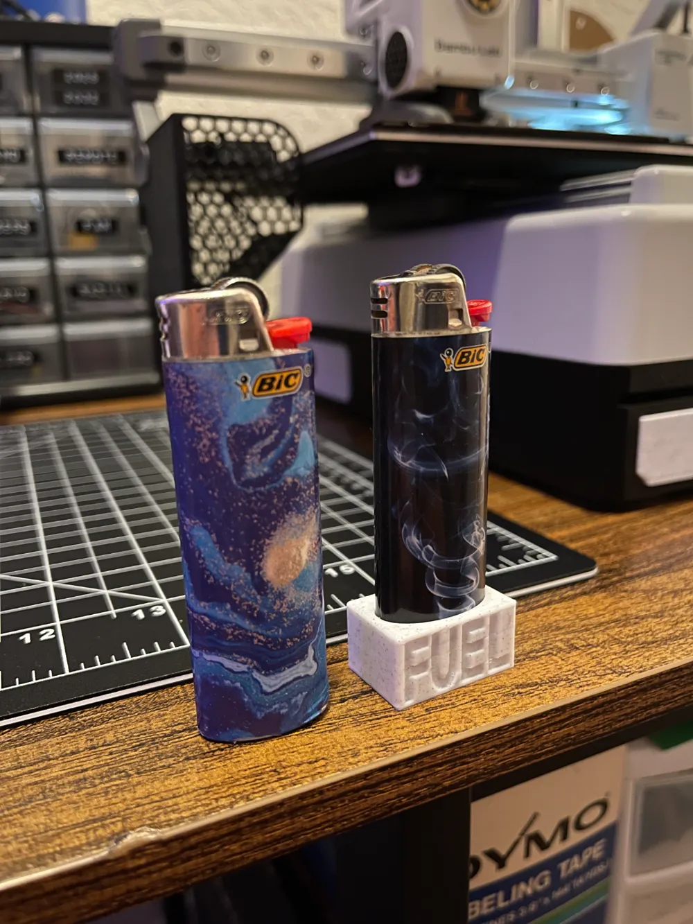 Single Bic Lighter FUEL Display Holder V1 by Conbon MakerWorld ...