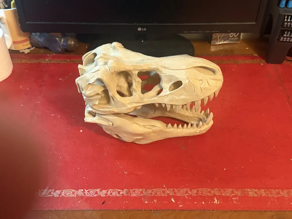 Tyrannosaurus Skull (250mm) – Fossil Replica - Free 3D Print Model ...