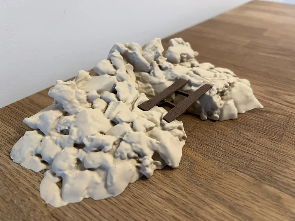 Terrain with bridge for 1/64 Hotwheels Matchbox - Free 3D Print Model ...