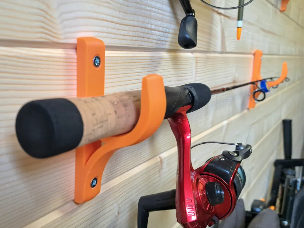 Fishing Rod Wall Mount by SD-3D MakerWorld: Download Free 3D Models