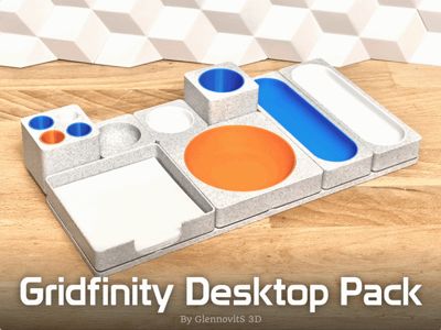 Gridfinity Desktop Pack - Organizer starter kit by GlennovitS 3D - MakerWorld