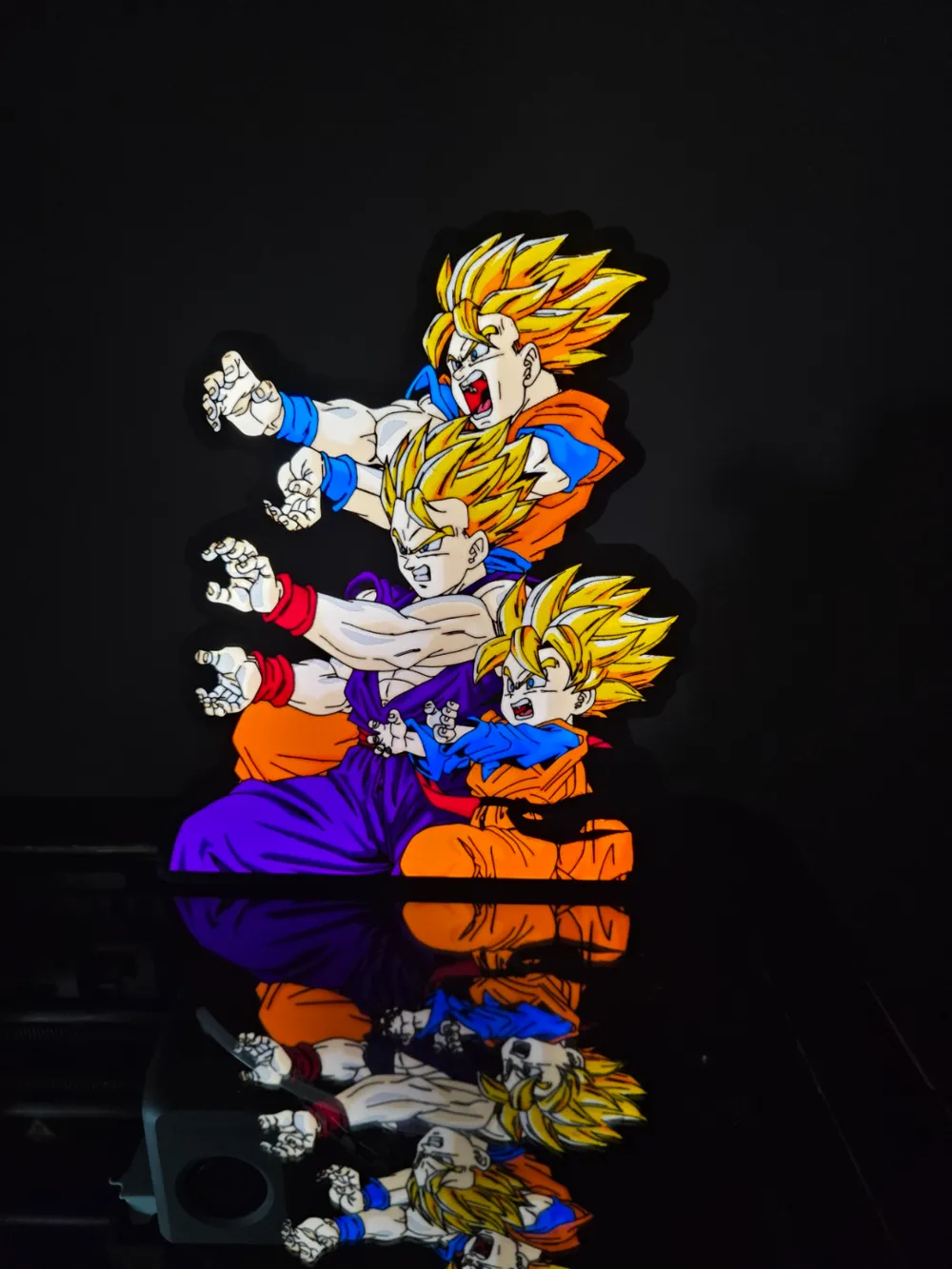 DBZ Trio Lightbox (Goku, Gohan, and Goten) by 3D Geek MakerWorld ...