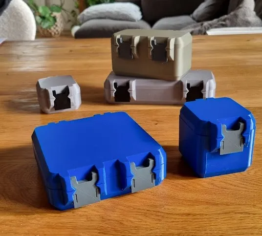SnapLock Storage Boxes by Hugo MakerWorld: Download Free 3D Models SnapLock Storage Boxes by Hugo MakerWorld: Download Free 3D Models