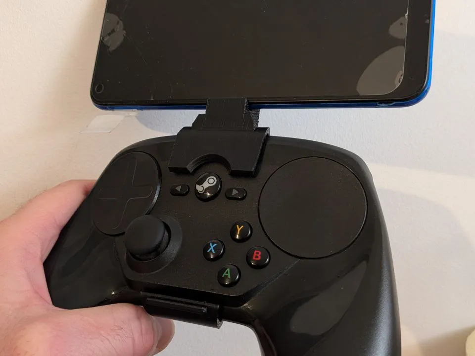 Steam Controller Adjustable Phone Holder Mount - Free 3D Print Model ...