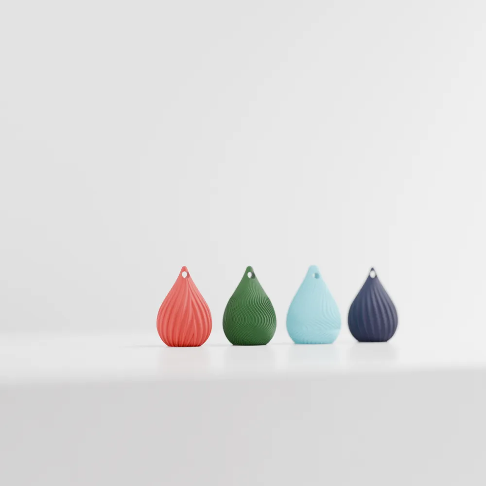 Elegant Christmas Baubles Decorations. Set of 4 - Free 3D Print Model ...