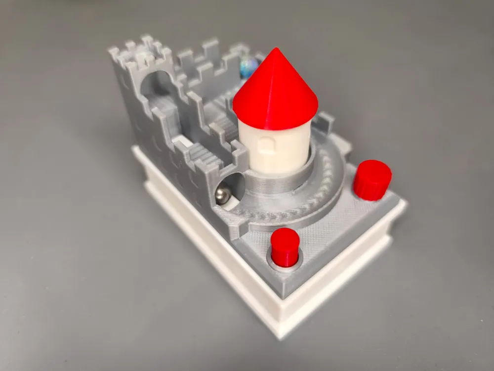 Marble Castle - Desk Fidget Toy - Free 3D Print Model - MakerWorld