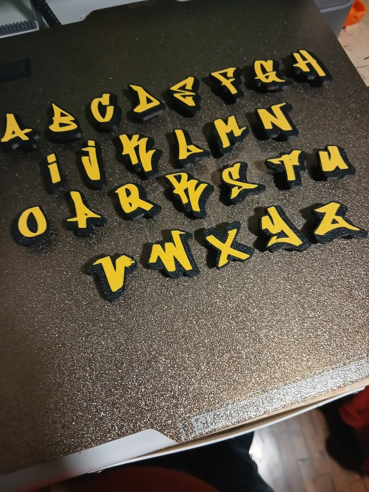 Graffiti Alphabet Crocs Charm Jibbitz - Free 3D Print Model - MakerWorld