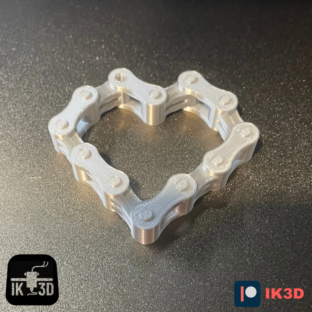 BIKE CHAIN HEART KEYCHAIN by IK3Digital - MakerWorld