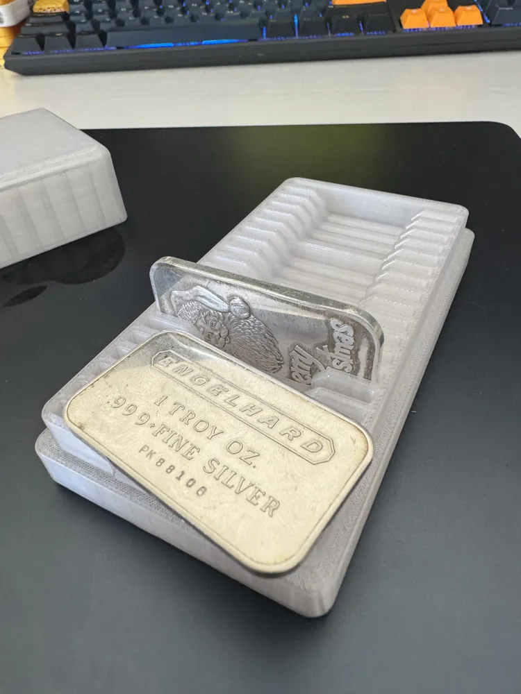 20ct .999 1-Troy Ounce Silver Bullion Box - Free 3D Print Model ...