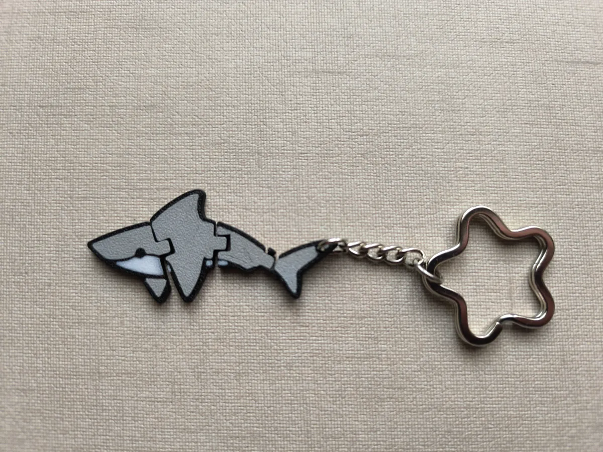 Shark Keychain - Free 3D Print Model - MakerWorld