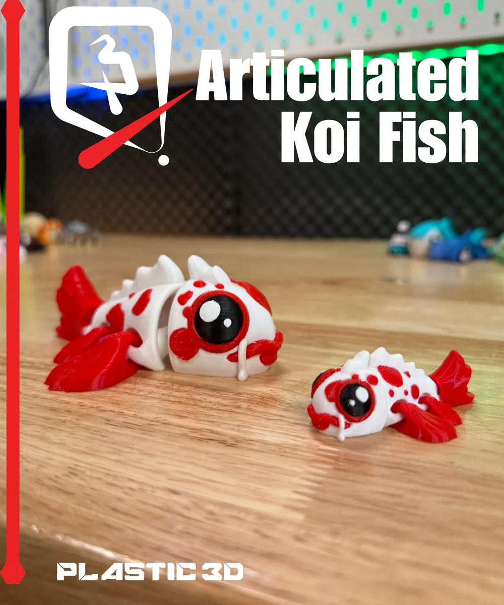 Articulated Koi Fish - Free 3D Print Model - MakerWorld