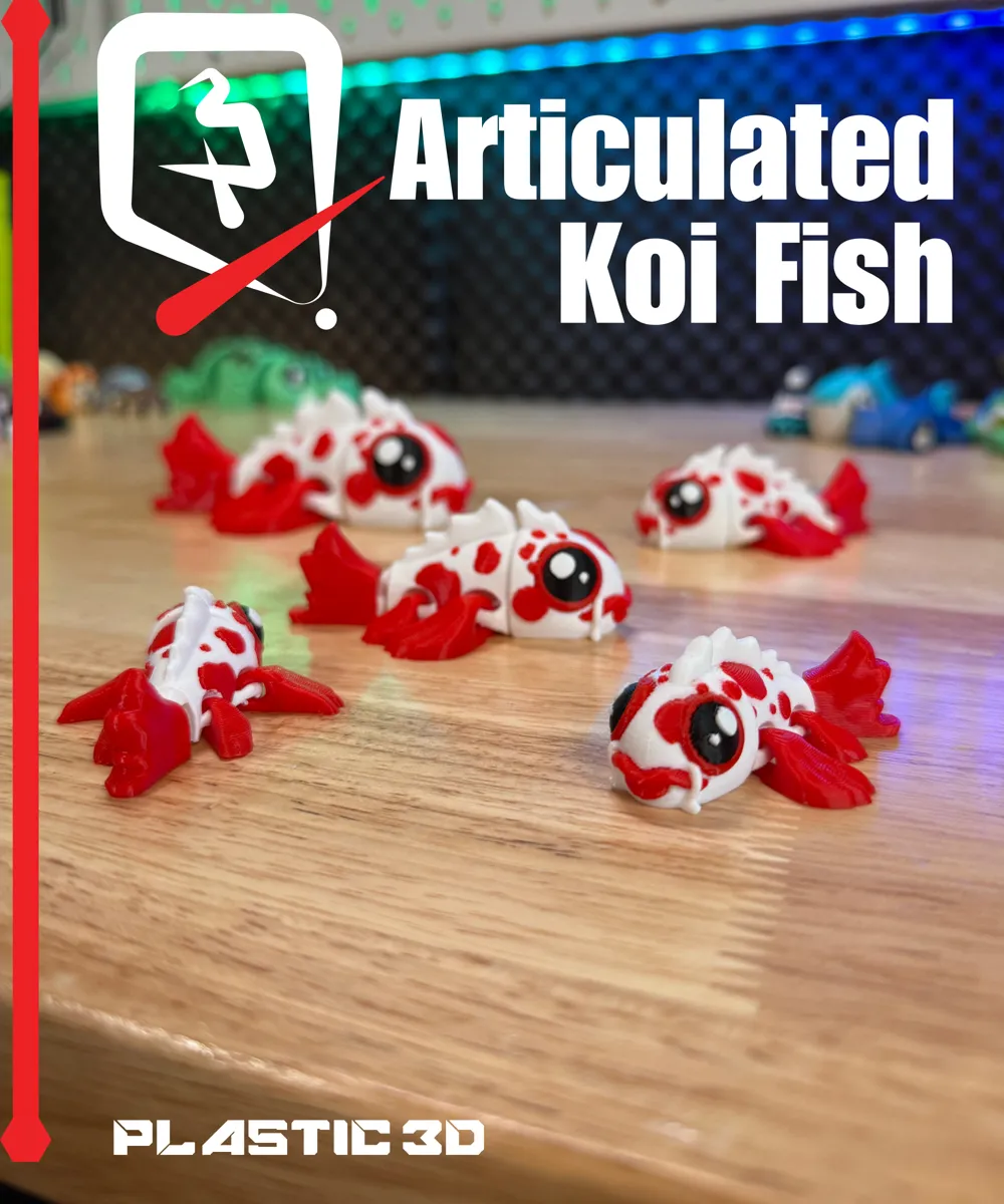 Articulated Koi Fish - Free 3D Print Model - MakerWorld