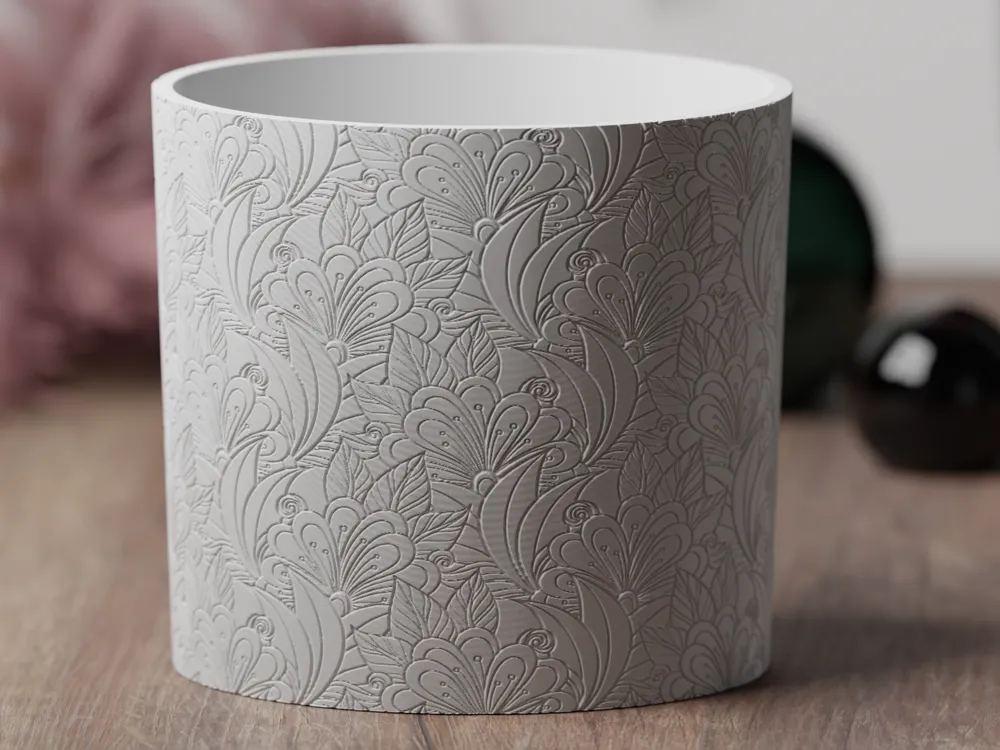 Floral Spring Vase plant pot Diff. Patterns sizes by HpInvent - MakerWorld