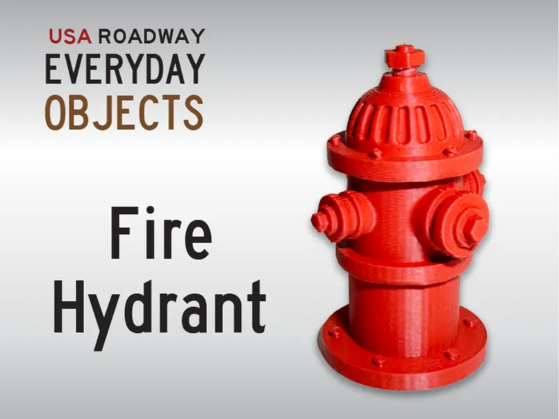 Fire Hydrant - US Road Objects by 3D Print Creative Endeavors ...