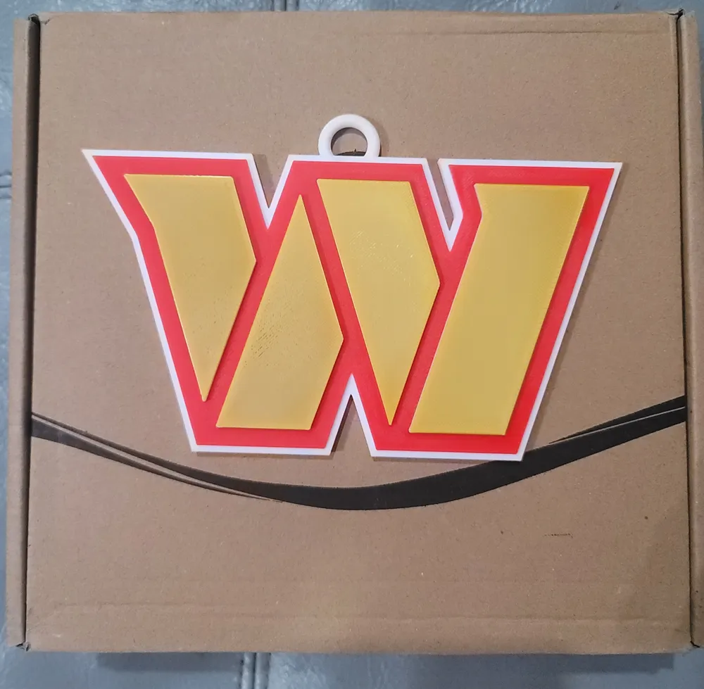Washington Commanders 3d logo 180mm series by mercadogarzas MakerWorld ...
