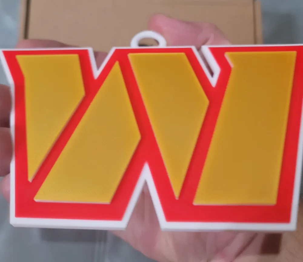 Washington Commanders 3d logo 180mm series by mercadogarzas MakerWorld ...