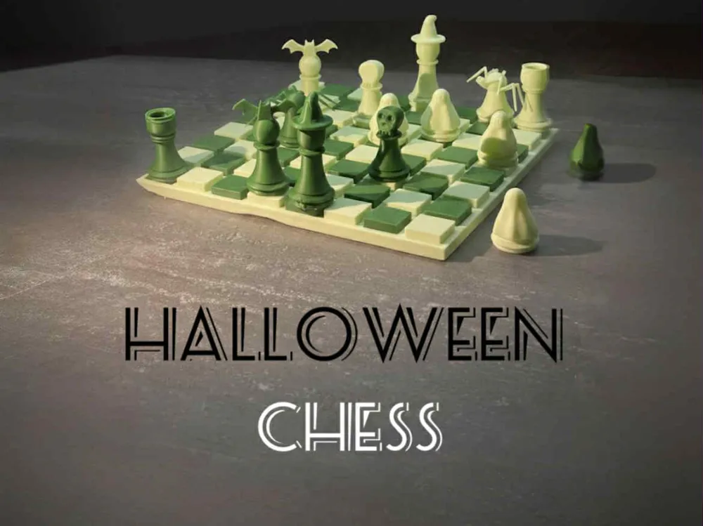Halloween Horror Chess - Free 3D Print Model - MakerWorld
