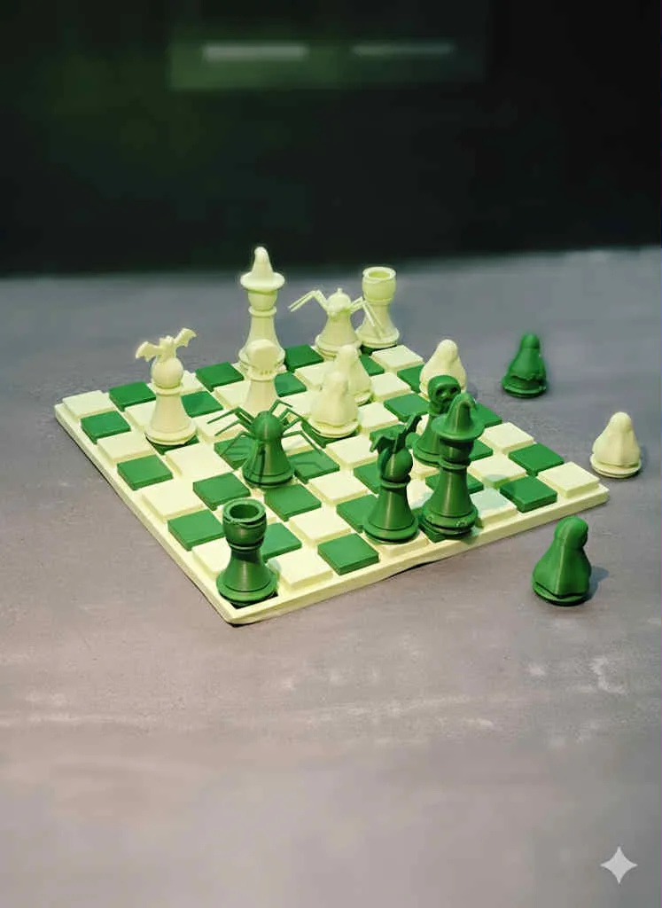 Halloween Horror Chess - Free 3D Print Model - MakerWorld