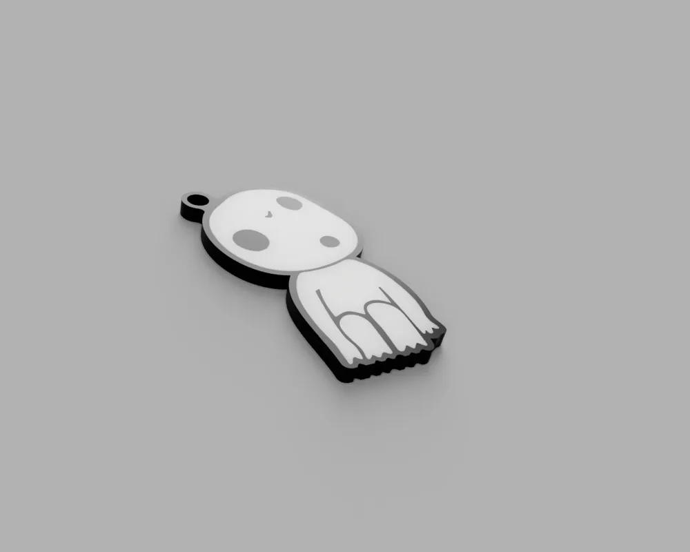 Kodama (sitting) Keychain by Valda3D - MakerWorld