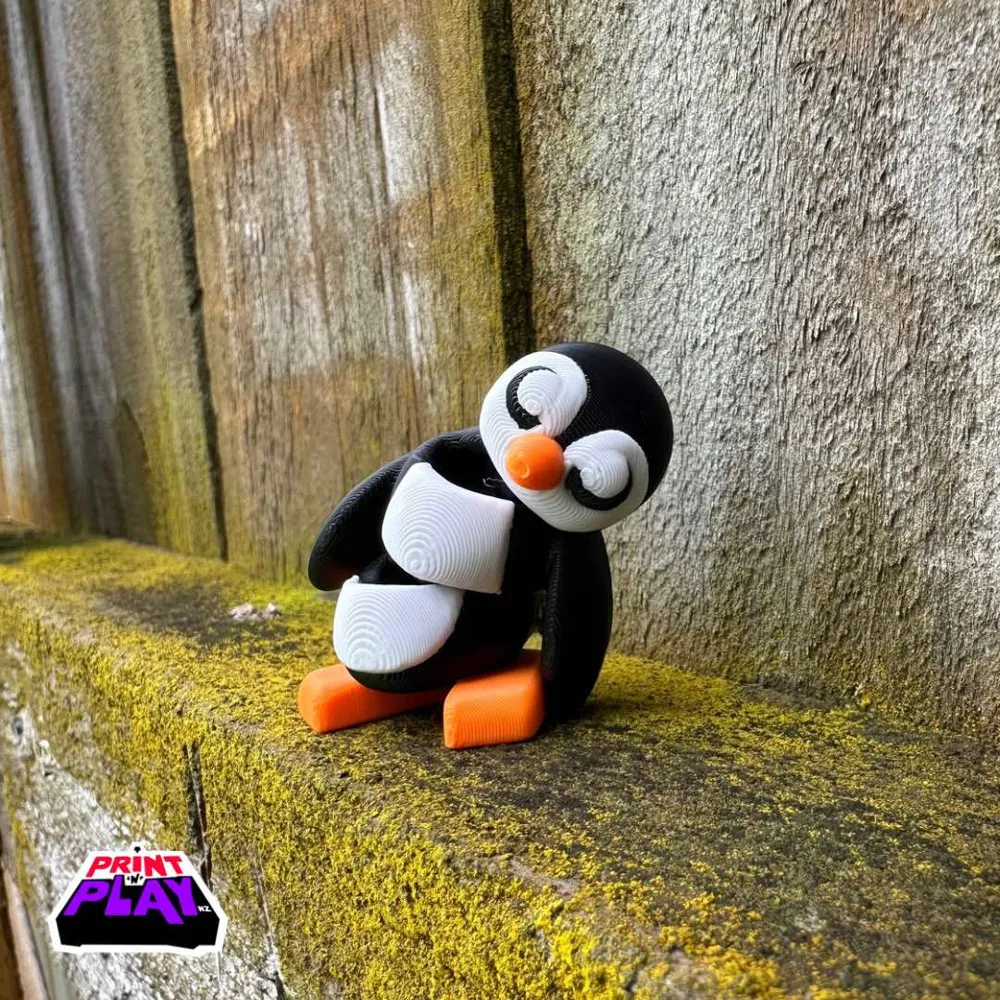 Cute Flexi Penguin (Mini ) - Free 3D Print Model - MakerWorld